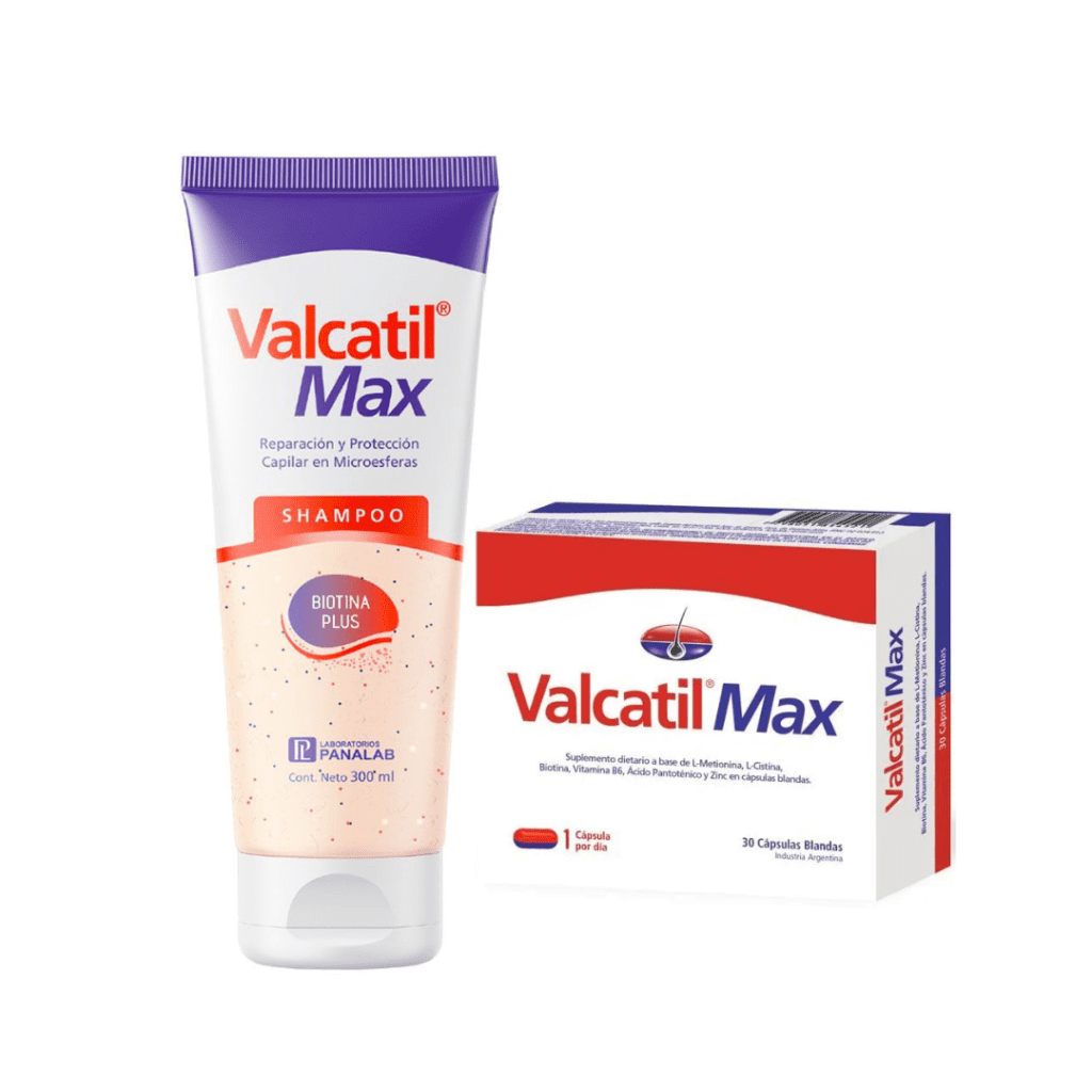 Combo valcatil max: Shampoo x300ml + cáspulas blandas X30 comp ...